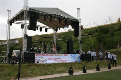 China Concert Stage Roofing Trusses Aluminum DJ Trussing Indoor 500kg - 4700kg Max Loading for sale