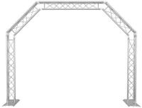 China Custom 6M Goalpost Lighting Stand Aluminium Trussing 400x400 mm With Manual Hoist for sale