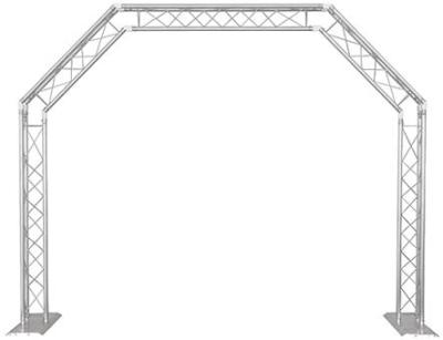 China Custom 6M Goalpost Lighting Stand Aluminium Trussing 400x400 mm With Manual Hoist for sale