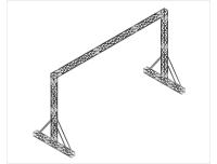 China Single Link Aluminum Spigot Truss Goalpost Lighting Stand Protable Display for sale