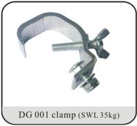 China Truss Accessories 25mm Tubing C Clamp Aluminum Lighting Hanger for sale