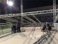 China Fireproof 300x300 Mm Stage Aluminum Square Bolt Truss System For Events Show for sale