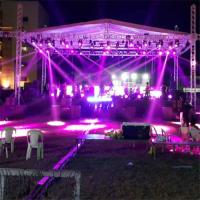 China Concert Stage 300mm Screw Aluminum Square Truss 0.5 Meter -4 Meter for sale