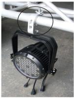 China 30mm Tubing Concert Moving Head Lighting Clamps Black 200kg Loading for sale