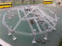 China 22m / 80 Feet Aluminum Square Bolt Truss System 450x600 mm Stage For School for sale
