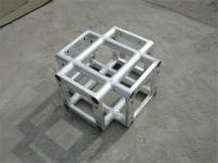 China Customized Aluminum Square Truss Segments Corners 2 / 3 / 4 / 6 Way Square Corner for sale
