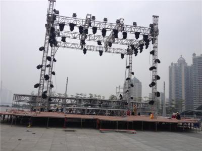China Anticorrosive 6082 T6 Aliminum Box Truss 287mm -1000mm TUV / CE for Car Show for sale