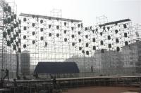 China Exhibit Steel Silver Layer Truss / Staging TrussTUV SGS Trussing System For LED Screen for sale