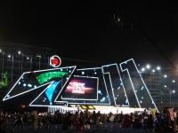 China Exhibit Steel Silver Layer Truss / Staging TrussTUV SGS Trussing System For LED Screen for sale