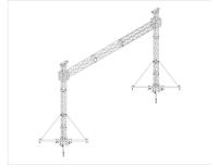 China Outdoor Advertising Aluminum Goal Post Truss LED Screen 6x8 m 3mm Thickness for sale