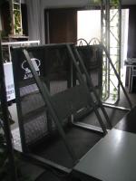China TUV Crowd Control Barrier stands / Aluminum Crash Barrier 1.0×1.25×1.2 m for sale