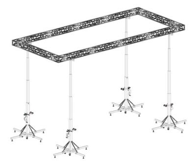 China Lifting Truss Tower System 200kg - 500kg Ground support Aluminum Alloy for sale
