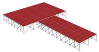 China Lightweight Portable Stage T Show Aluminum Plywood Platform 1220*2400mm for sale