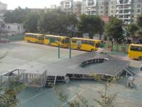 China Outdoor Aluminum Stage Platform Performance Irregular Plywood Stage 750kg / m2 Max load for sale