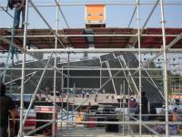 China Φ48×2 mm Layer Truss Array speaker hangers 50x3 mm Steel Tube Heavy Loading for sale