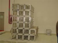 China 0.5m - 4m Aluminum Square Truss Cross Strengthen Tube For Indoor Booth Constructing for sale