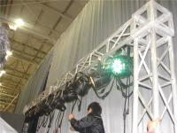 China Box Truss Aluminum Square 6 Way Corner Bolt Trussing Stage Lighting Stands for sale