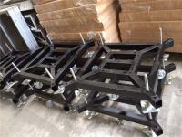China Black Truss Accessories Movable Steel Base Plate With Wheels And Outrigger for sale