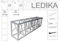 China 520x760 Mm Event Truss Aluminium Trussing System Bolt Connection for sale