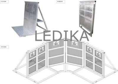 China Silver Folding Crowd Control Fencing / Barricades For Big Show Performance for sale