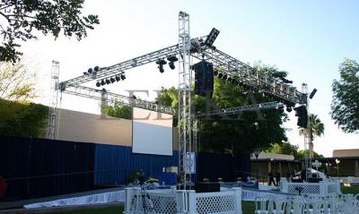 China Outdoor Events Aluminum Square Truss System Bolt Connect Truss for sale