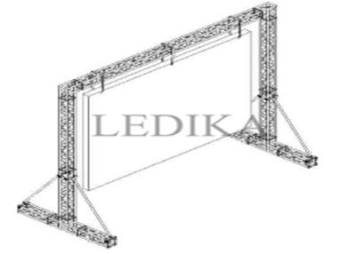 China Aluminium Goal Post Truss LED Screen Small Medium Goal Post Lighting Stand for sale