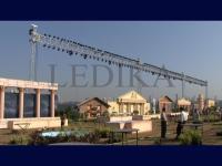 China LED Screen Small Medium Goal Post Truss Goalpost Lighting Stand for sale