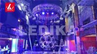 China Rotating Aluminum Spigot Truss Stage Lighting Truss Circle Black White for sale