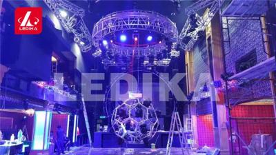 China Rotating Aluminum Spigot Truss Stage Lighting Truss Circle Black White for sale