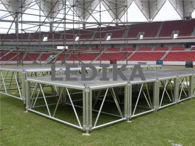 China Portable Aluminum Stage Plattorm Simple Assemble Stage Adjustable Basement for sale