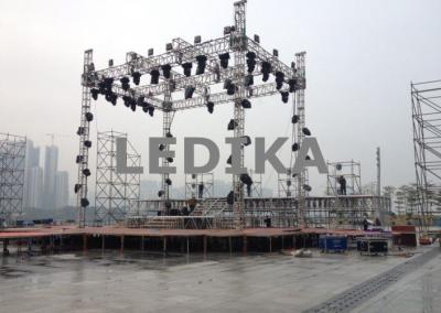 China Light Duty Project Exhibition Aluminium Trusses Screw Connection for sale