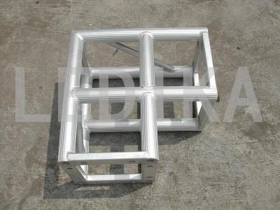 China Customized Aluminum Square Truss Segments Corners 2 Way Square Corner for sale