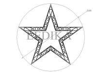 China Aluminum Roof Truss Party Events Indoor/ Outdoor event Cabaret Star Shaped Five Corners for sale