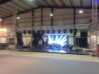 China Hanging Line Speaker Box Stage Roof Truss System Hanging LED Screen Facilities for sale