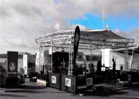 China Heavy Aluminum Box Truss System 3mm Thickness Diameter Ø 50mm For Outdoor Event for sale