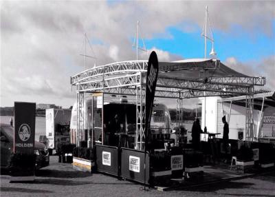 China Heavy Aluminum Box Truss System 3mm Thickness Diameter Ø 50mm For Outdoor Event for sale