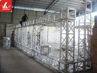 China 3mm Thickness Aluminum Square Truss , 16“ Screw Box Truss for lighting for sale