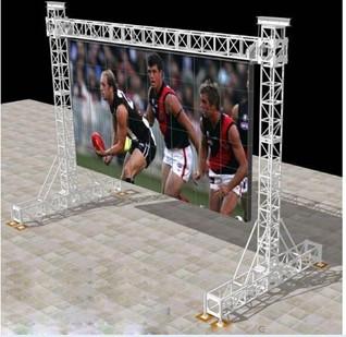China Hanging Screen Medium Goal Post Truss Aluminium Dragon Bolt Truss for sale