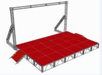 China Medium Indoor Wedding Dragon Goal Post Truss Aluminum Frame for sale