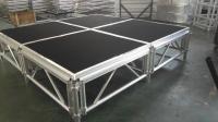 China Indoor Sturdy Aluminum Stage Platform Movable Silver Color for sale