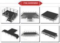 China Movable 6061 Aluminum Stage Platform Assemble Adjustable 1.4m Height for sale
