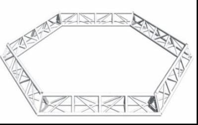 China Circle 6082 Aluminum Square Truss Portable Decorate Light Display Truss for sale