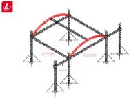 China 6081 Aluminum Square Truss Portable Decorate Lighting Truss for sale
