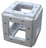 China Customized Aluminum Square Truss Segments Corners 2 / 3 / 4 / 6 Way Square Corner for sale