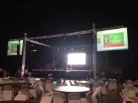 China Fireproof Music Stage Roof Truss Aluminum Box Truss For Event for sale