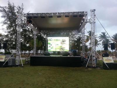 China Fireproof Music Stage Roof Truss Aluminum Box Truss For Event for sale