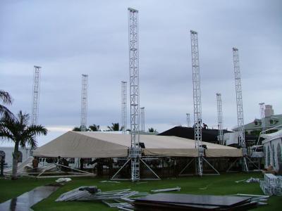 China Concert Outdoor Small Stage Lighting Truss Aluminum 6082 Fireproof for sale