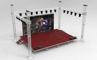 China 1.22*2.44m Portable Outdoor Aluminum Stage Platform With Truss Structure for sale