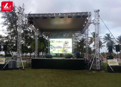 China 30m Span Aluminum Spigot Truss Light Weight Outdoor Stage Pillar Truss for sale
