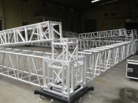 China 6082 T6  Aluminum Square Truss Round System School Event Stage for sale